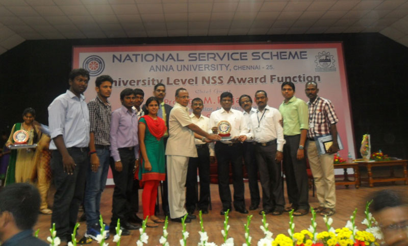 University Level NSS Awards. - SONA College of Technology | News and Events