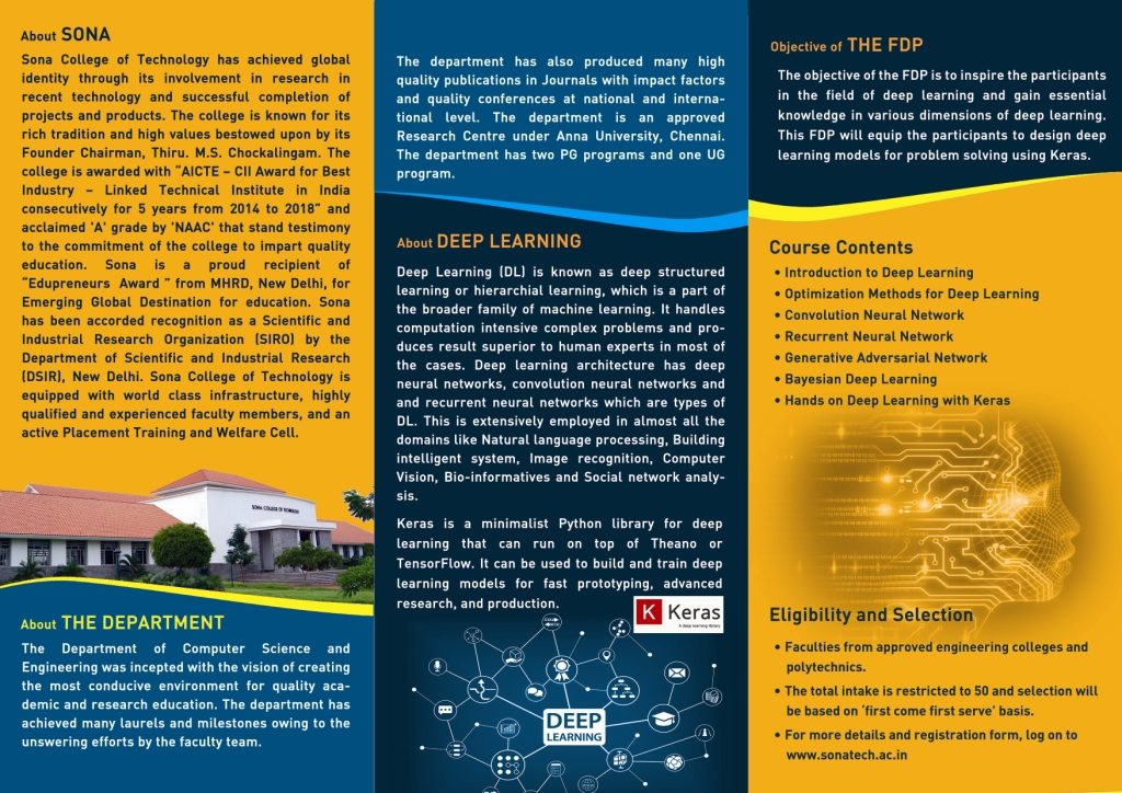 A Two Day Faculty Development Programme(FDP) on “Exploring Deep ...