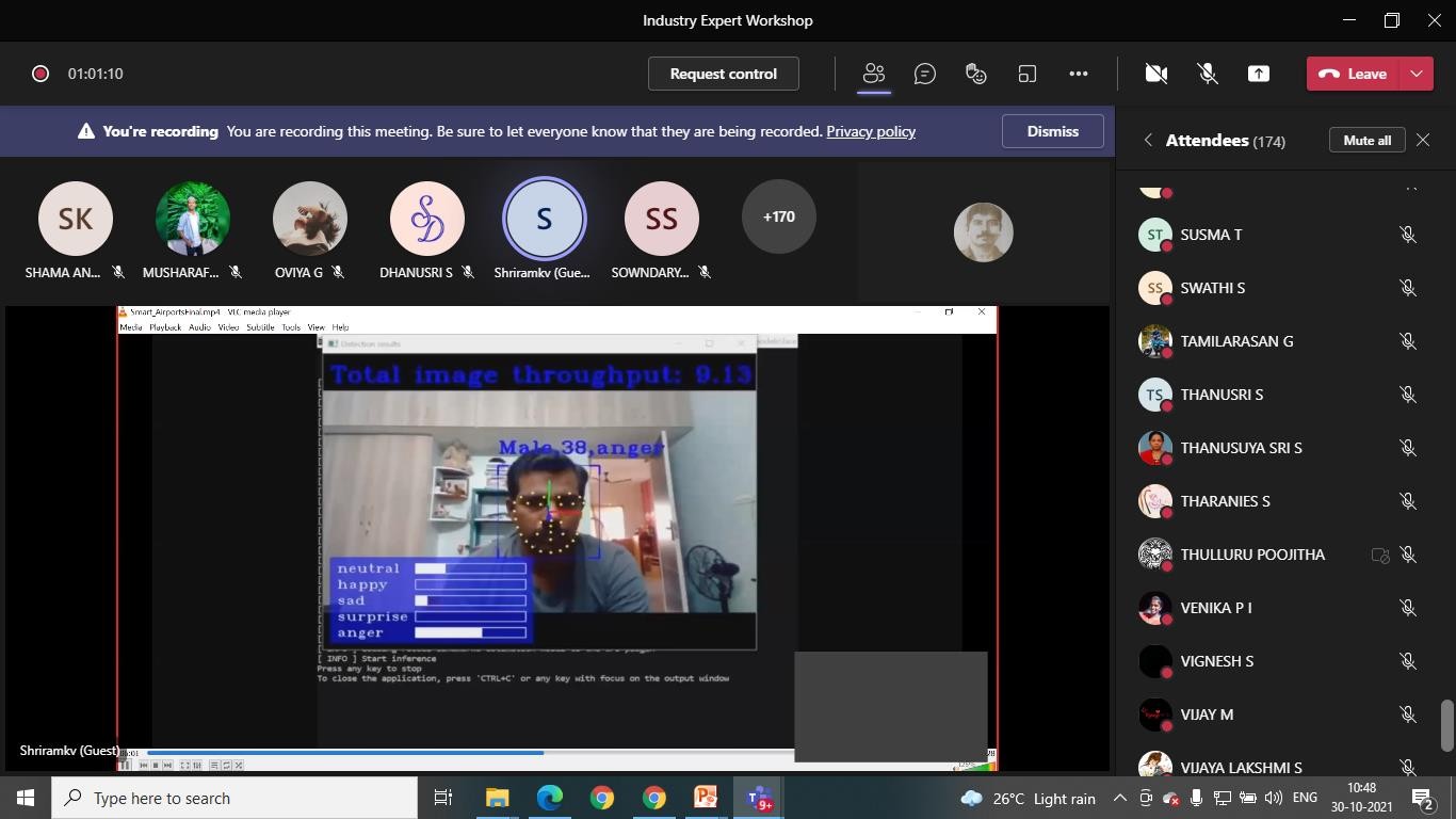 Workshop on IoT+AI=Real time Product Building - SONA College of ...