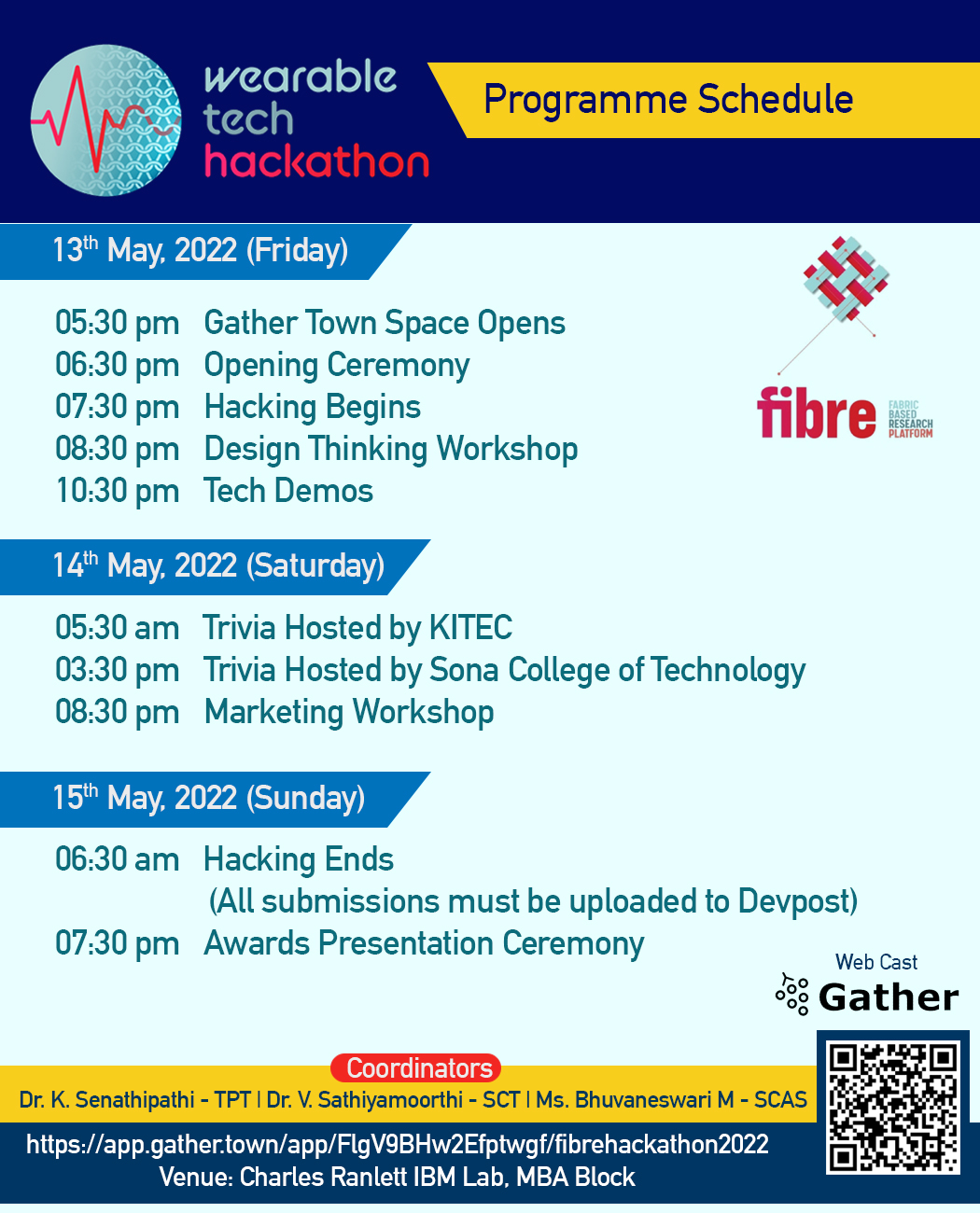 FIBRE HACKATHON AT SONA “A WEARABLE TECH HACKATHON” - SONA College of ...