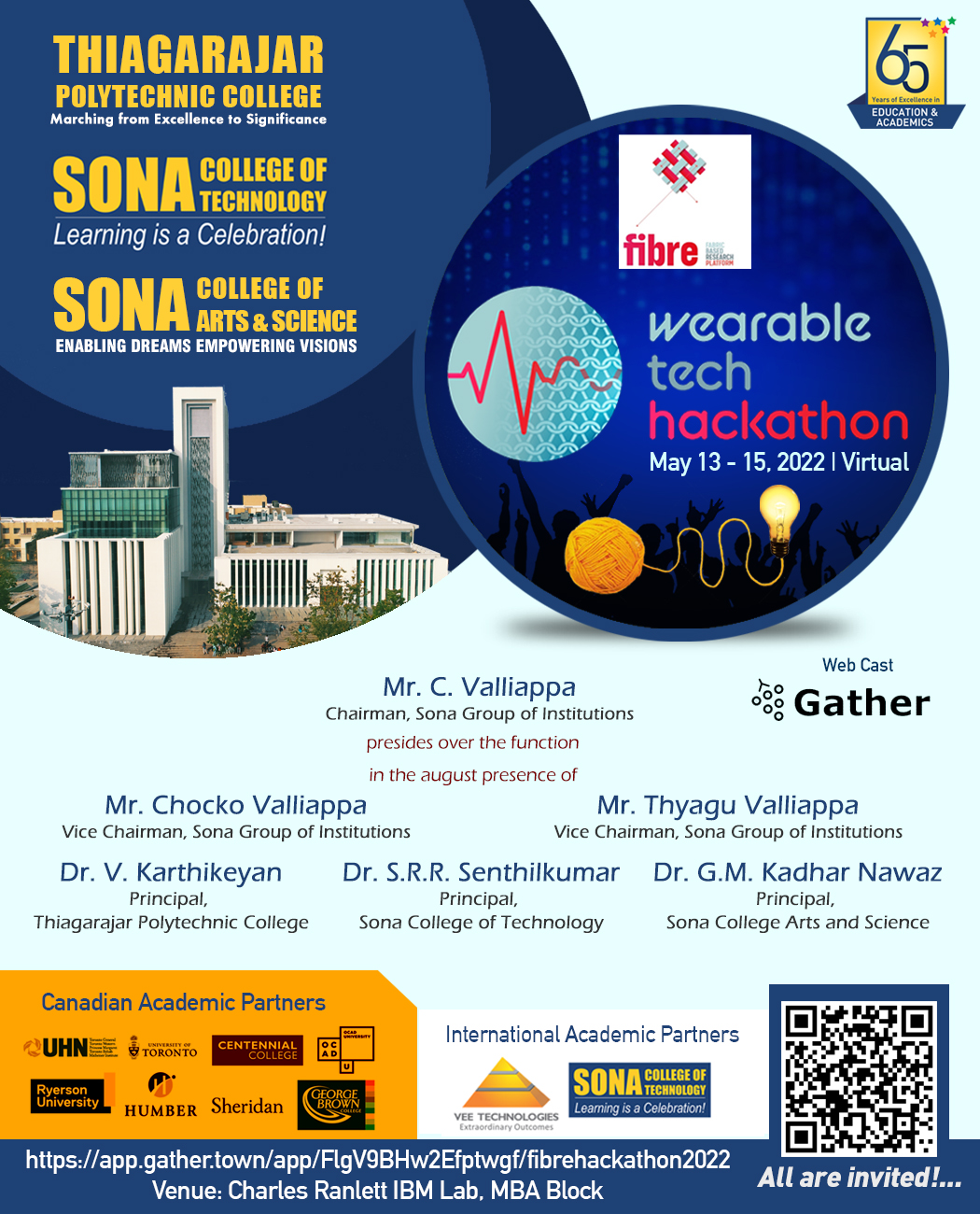 FIBRE HACKATHON AT SONA “A WEARABLE TECH HACKATHON” - SONA College of ...