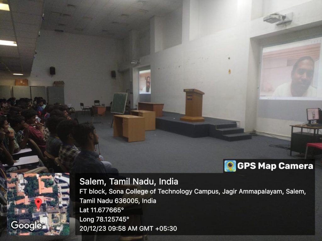 Guest Lecture on "Real-Time Embedded Systems" - SONA College of Technology | News and Events